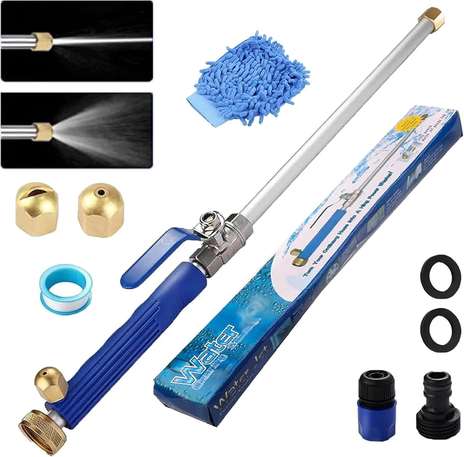 Jet Flux Pressure Washer，Upgraded 2-in-1 Jet Flux Power Washer with 2 ...