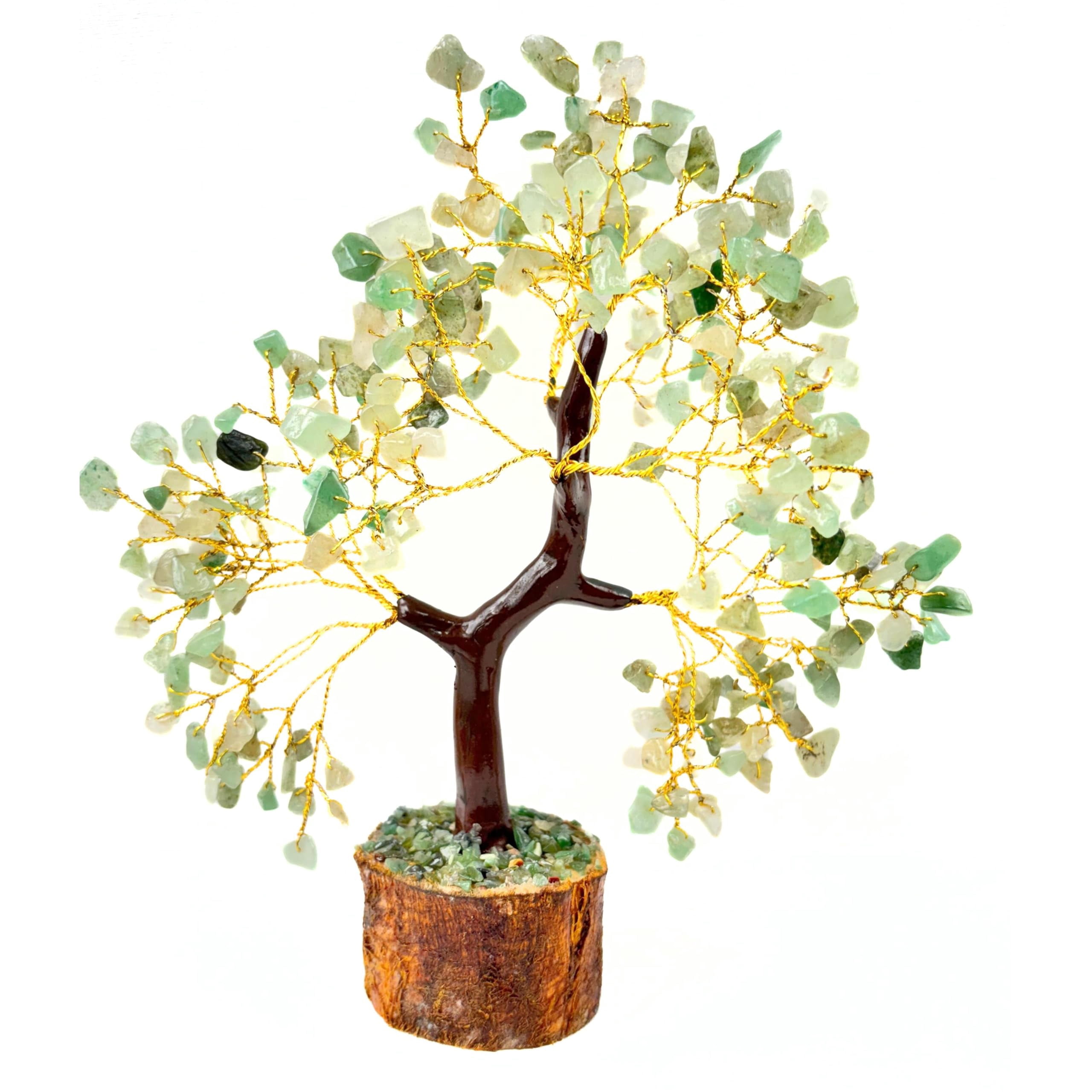 Jet Green Aventurine Gemstone Tree for Positive Energy - Feng Shui ...