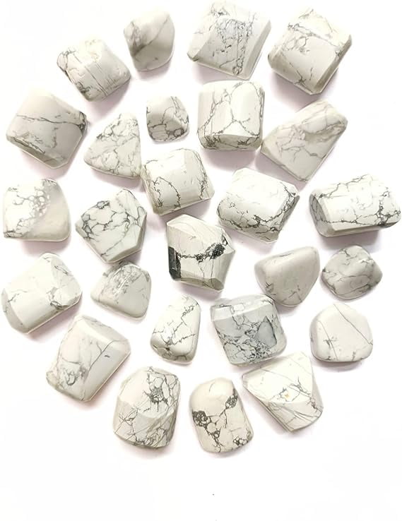 Jet Howlite Tumbled Stone 100 Grams Approx. 0.75" to 1"inch High Grade ...