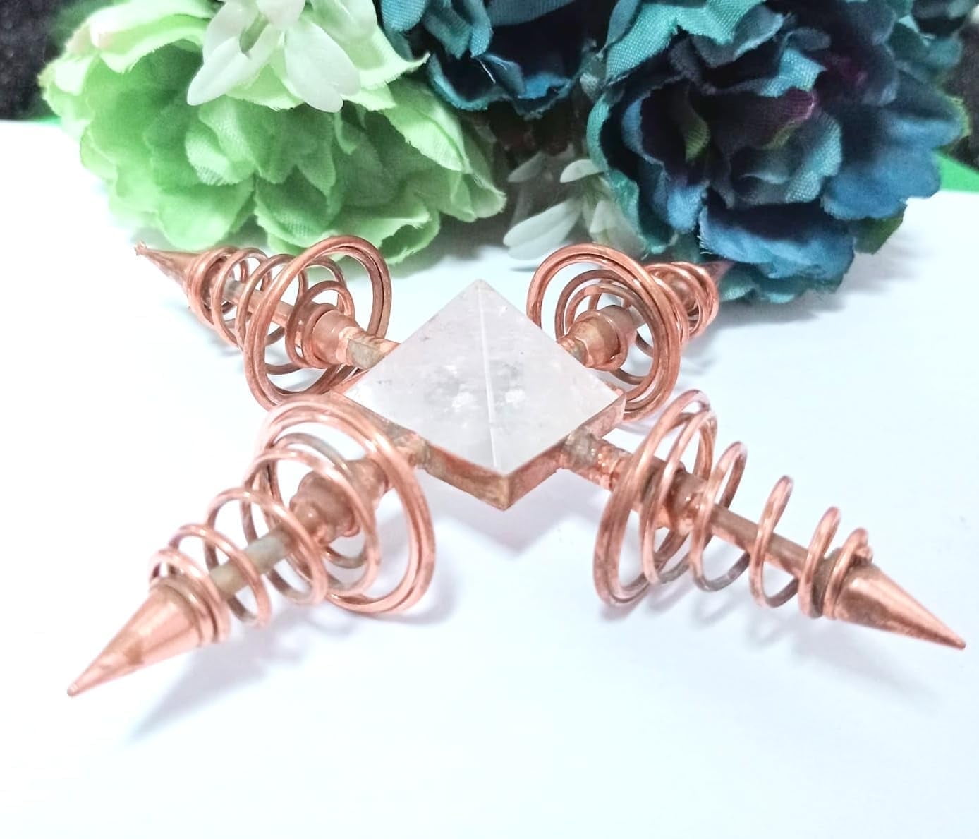 Jet International Handcrafted Exquisite Plated Copper Coil Crystal ...