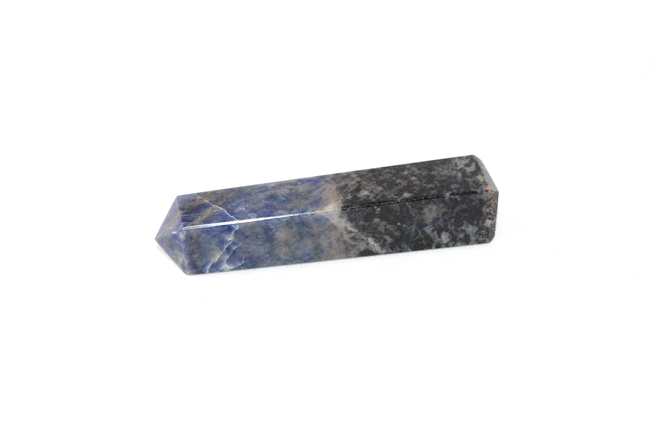 Jet New Energized Gemstone Tower Decorative Stone, 80-120 Grams ...