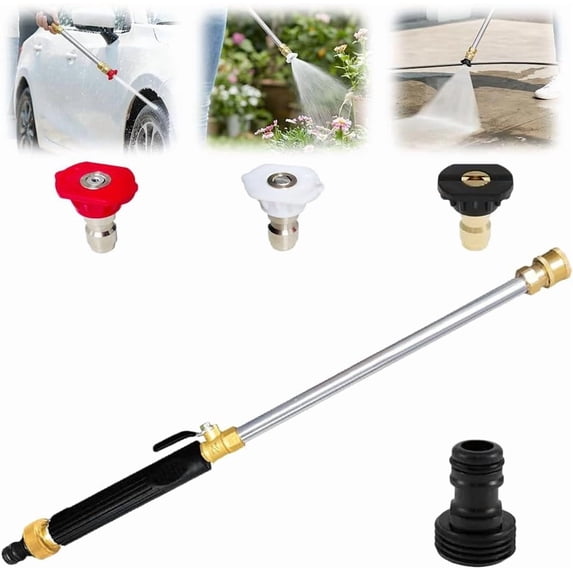 Jet Nozzle Power Washer for Garden Hose, 2-in-1 High Pressure Power ...
