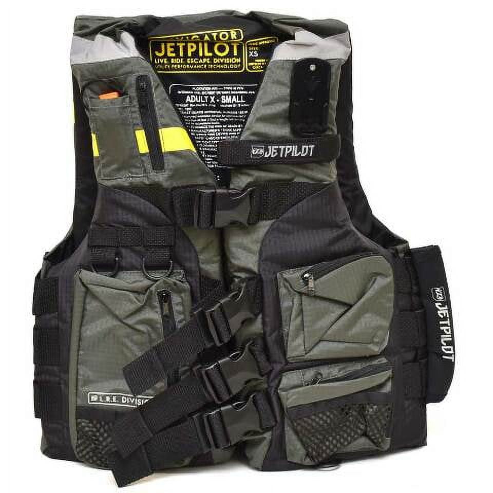 Jet Pilot Boat Life Jacket JP20102 | Adult Extra Small Gray Black ...