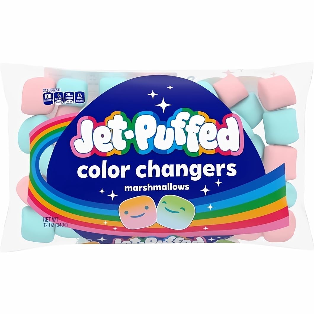 Jet Puffed Color Changers Marshmallows Value Pack 12 Ounce Bag | Pack ...