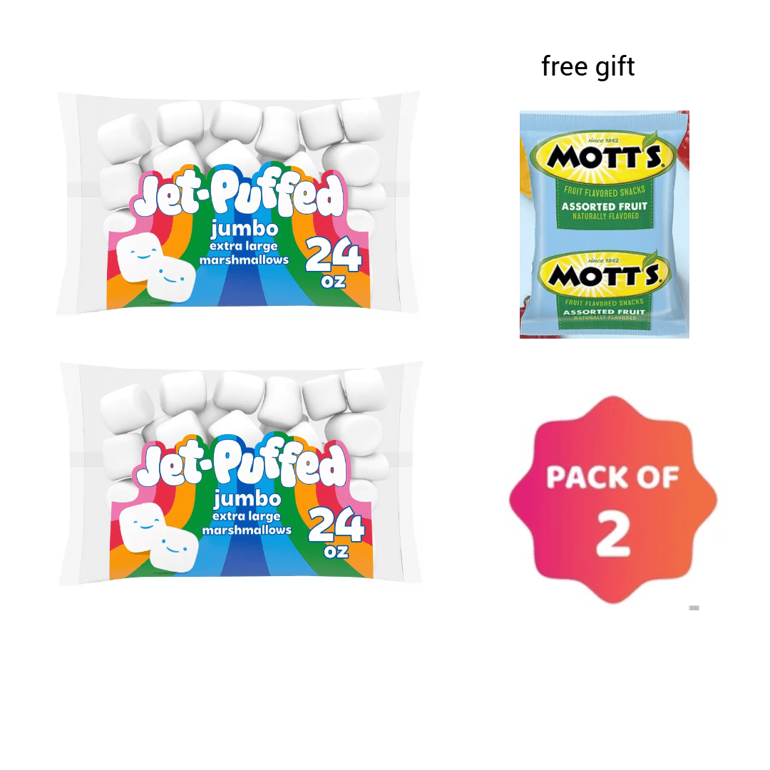 Jet-Puffed Jumbo Extra Large Marshmallows - 24oz pack of 3 - Walmart.com
