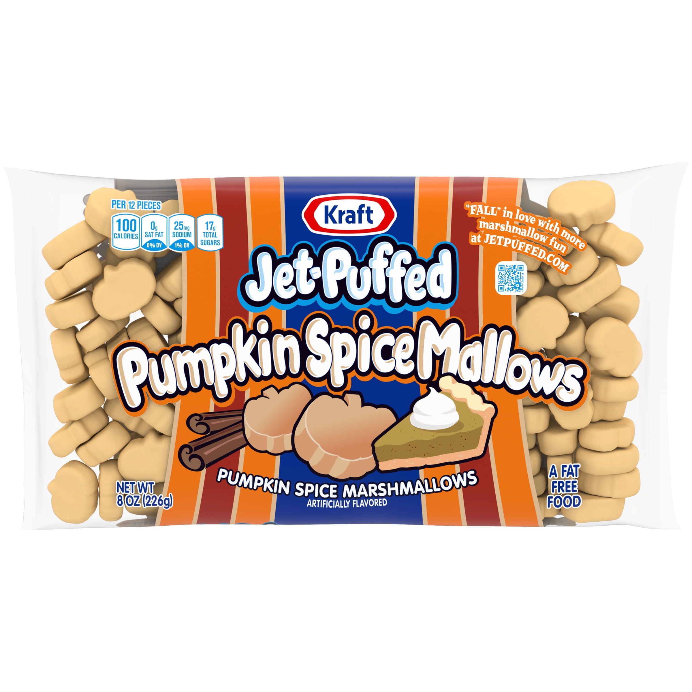 Jet-Puffed Pumpkin Spice Pumpkin-shaped Marshmallows, 8 oz. Bag ...