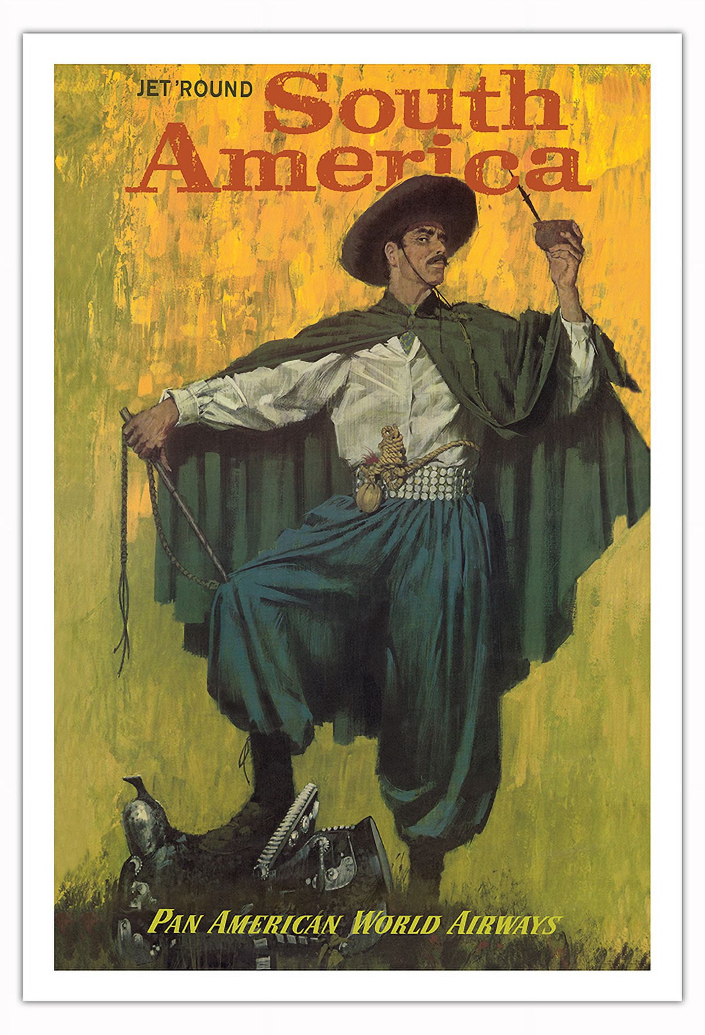 Jet ‘Round South America - Gaucho (Cowboy) - Vintage Airline Travel ...