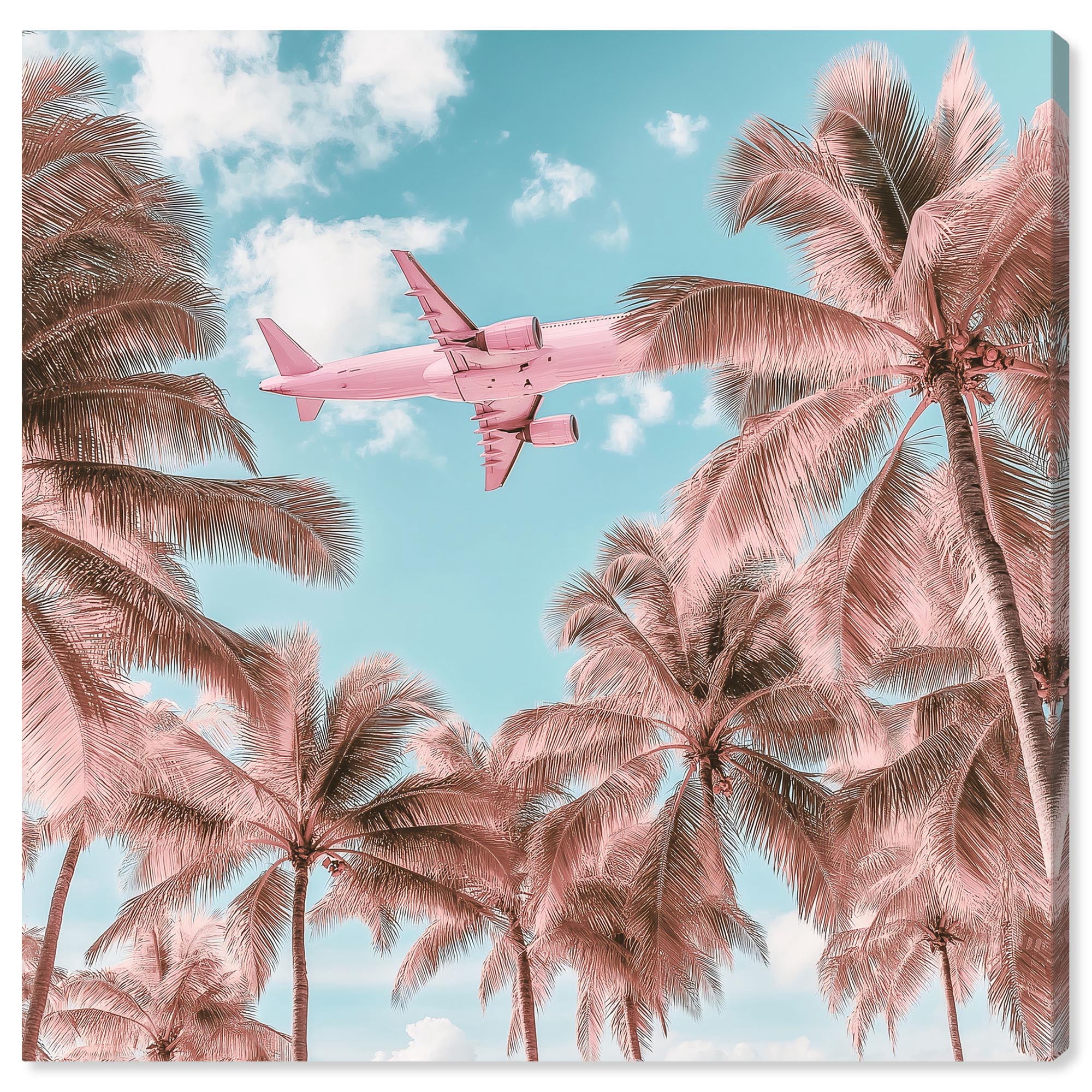 Jet Set to Paradise Canvas Glam Beach Art by Art Remedy, Gallery ...