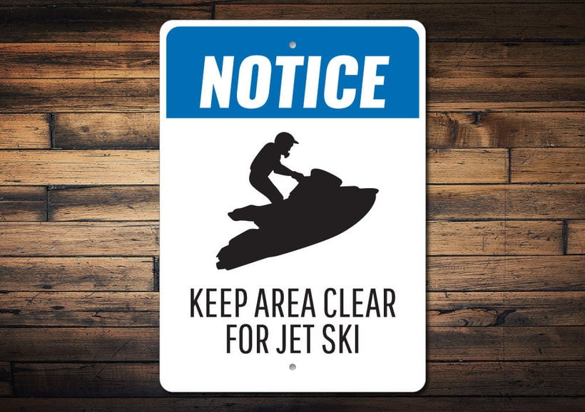 Jet Ski Decor Jet Ski Notice Sign Jet Ski Sign Jet Ski Lover Gift Jet ...