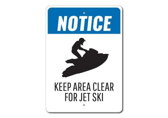 Jet Ski Decor Jet Ski Notice Sign Jet Ski Sign Jet Ski Lover Metal ...
