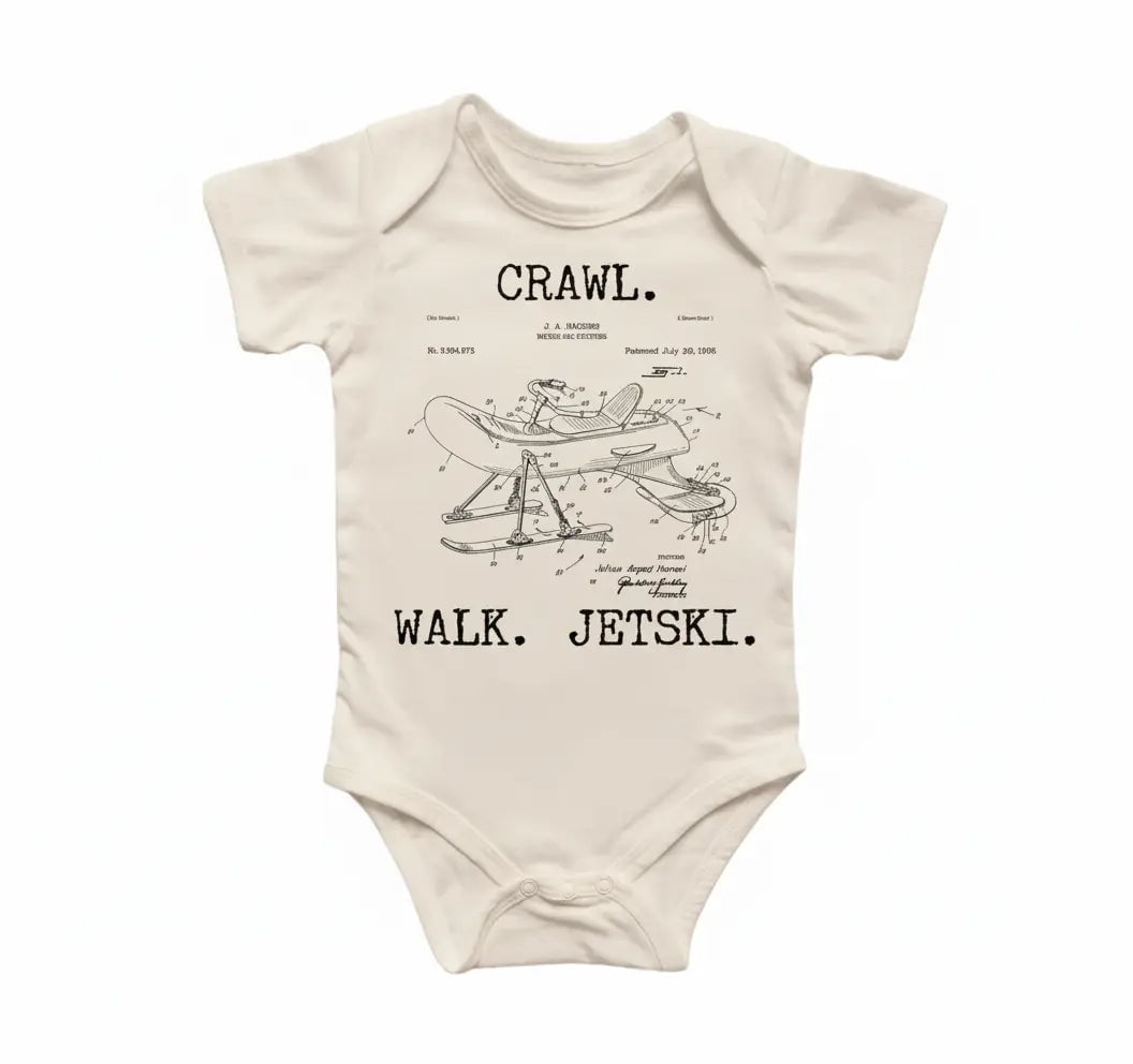 Jet Ski Patent Newborn Baby Bodysuit - Walmart.com