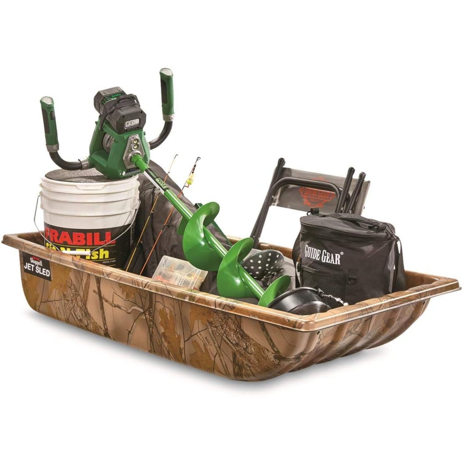 Jet Sled, Large Heavy-Duty Utility Sleds for Hauling Ice Fishing ...