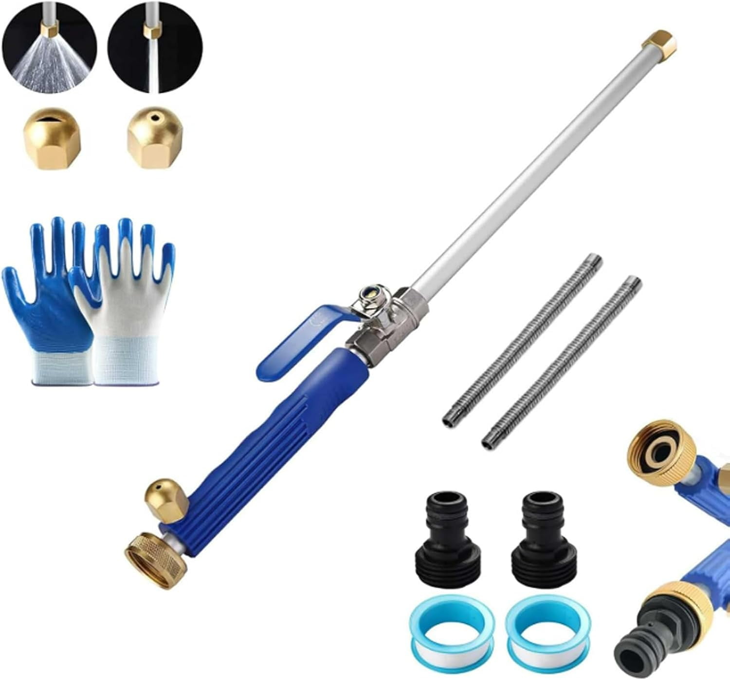 Jet Sono Power Washer,HydroNozzle-2-in-1 Portable Power Washing Nozzle ...