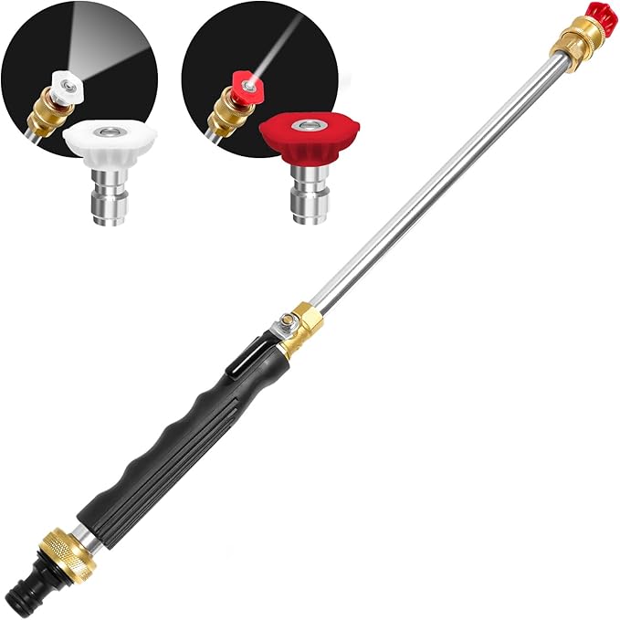 Jet Spray Nozzle High Pressure Hose Nozzle, Upgraded Pressure Washer ...
