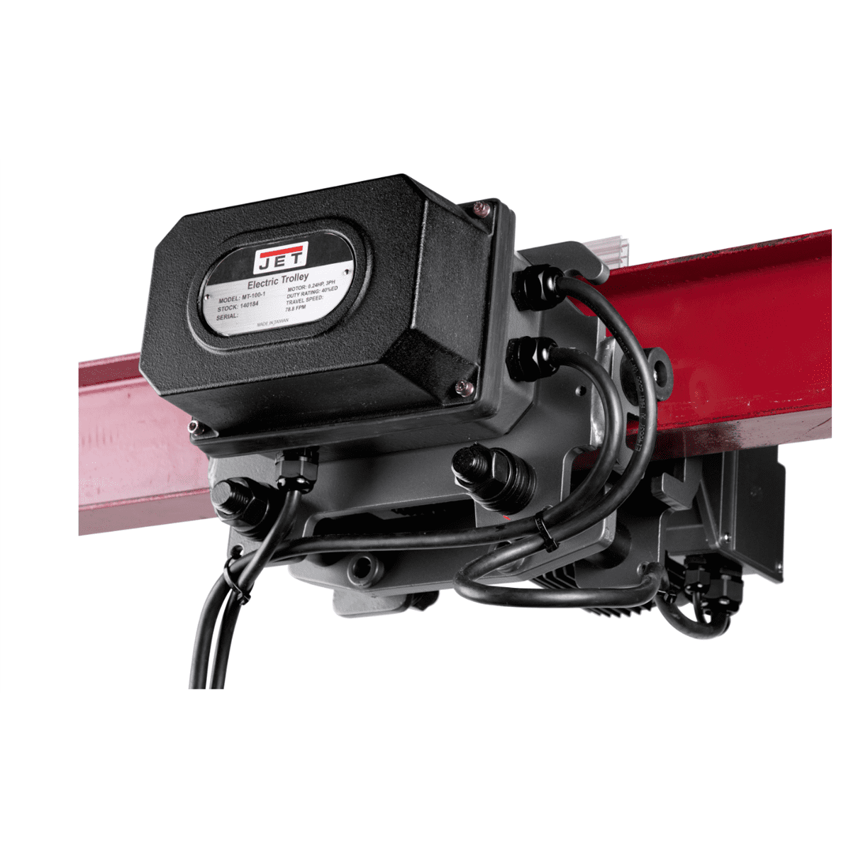 Jet Tools 3 Ton Two Speed Electric Trolley 3-Phase, 460V - MT300-4 ...