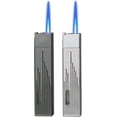 Jet Torch Lighter, 2 Pack Butane Refillable Lighter, Cool Lighters with ...