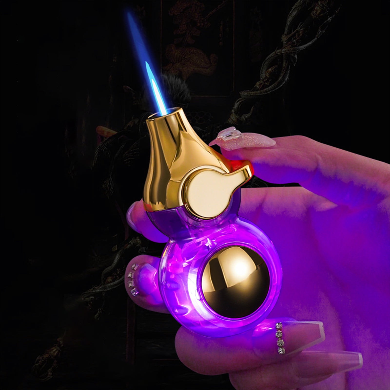 Jet Torch Lighter, Gourd-shaped Lighter, Refillable Butane Lighter ...