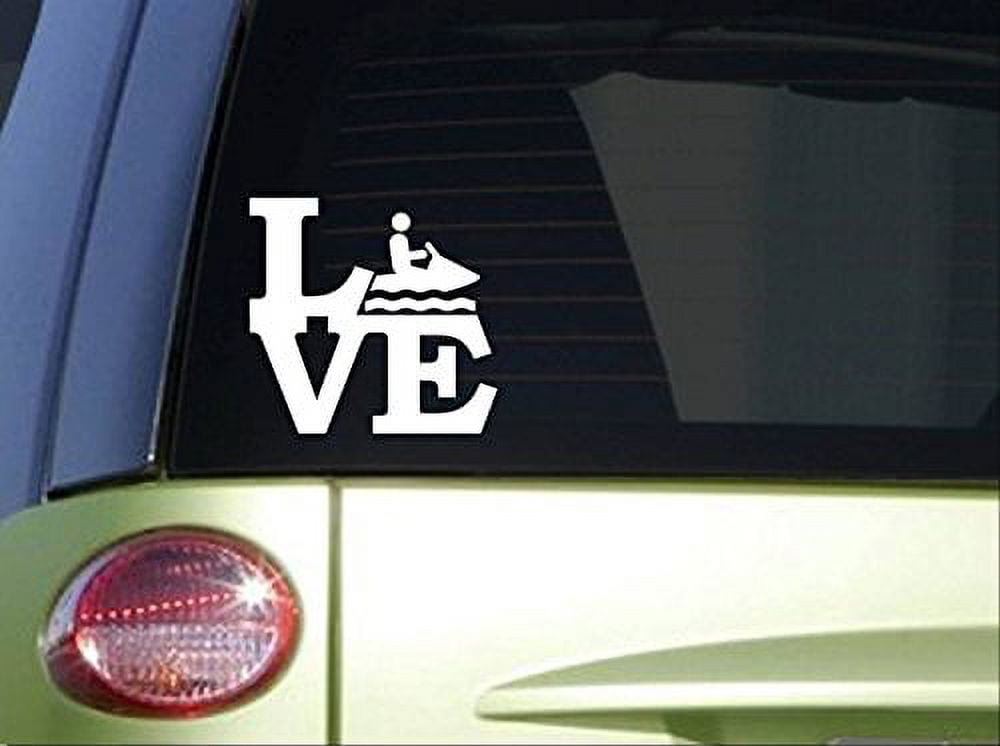 Jet ski Sticker *I653* 6x6" vinyl lake decal - Walmart.com