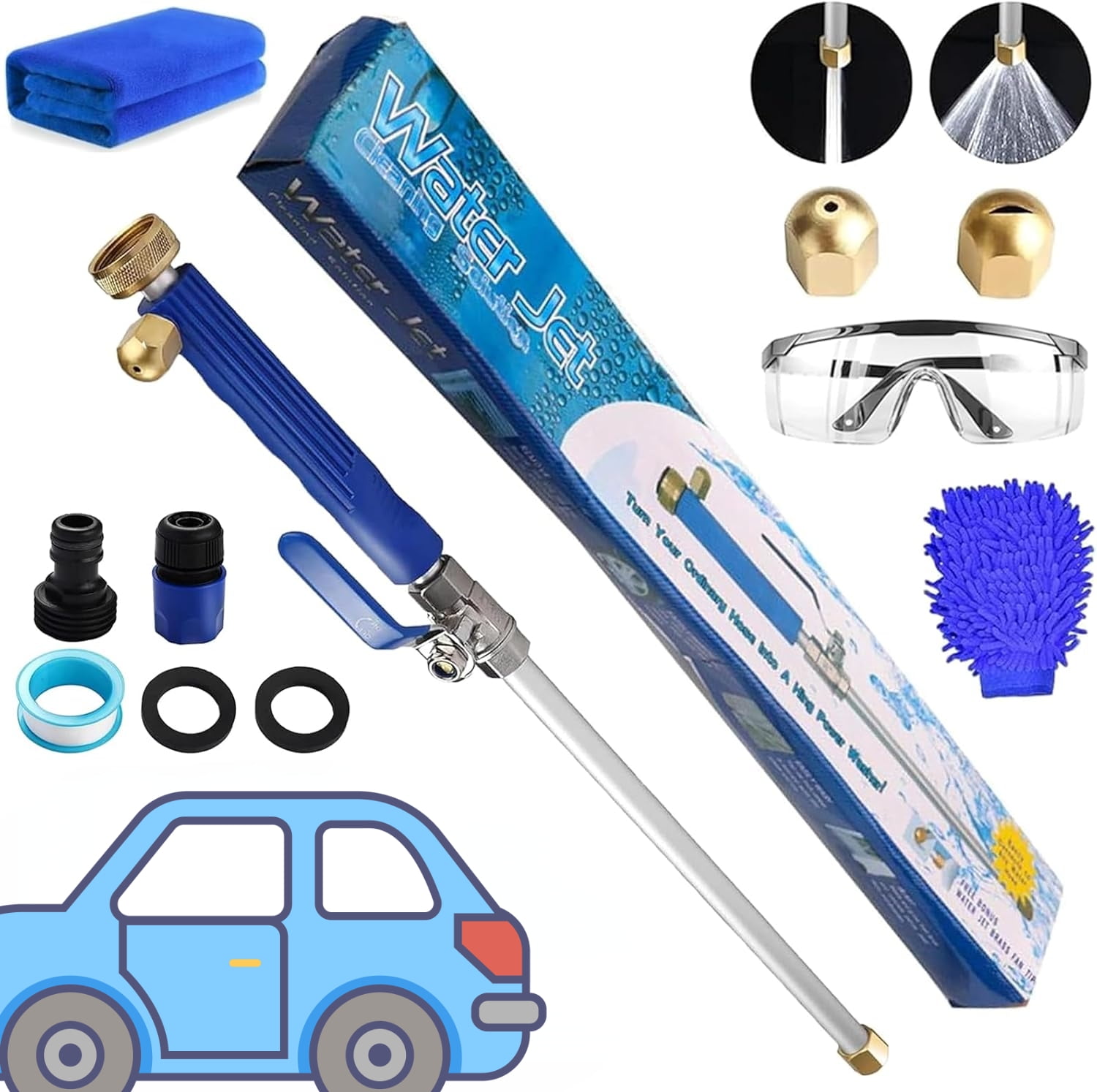 JetFlux Pressure Washer, Jet Flux Power Washer, 2025 New Upgrade 2-in-1 ...