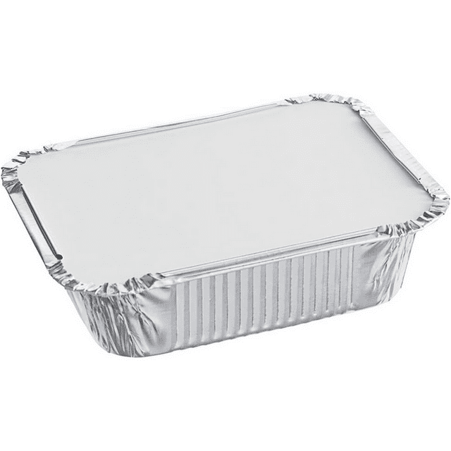 JetFoil 1 lb Oblong Aluminum Foil Take-Out Pan w/ Board Lid ...