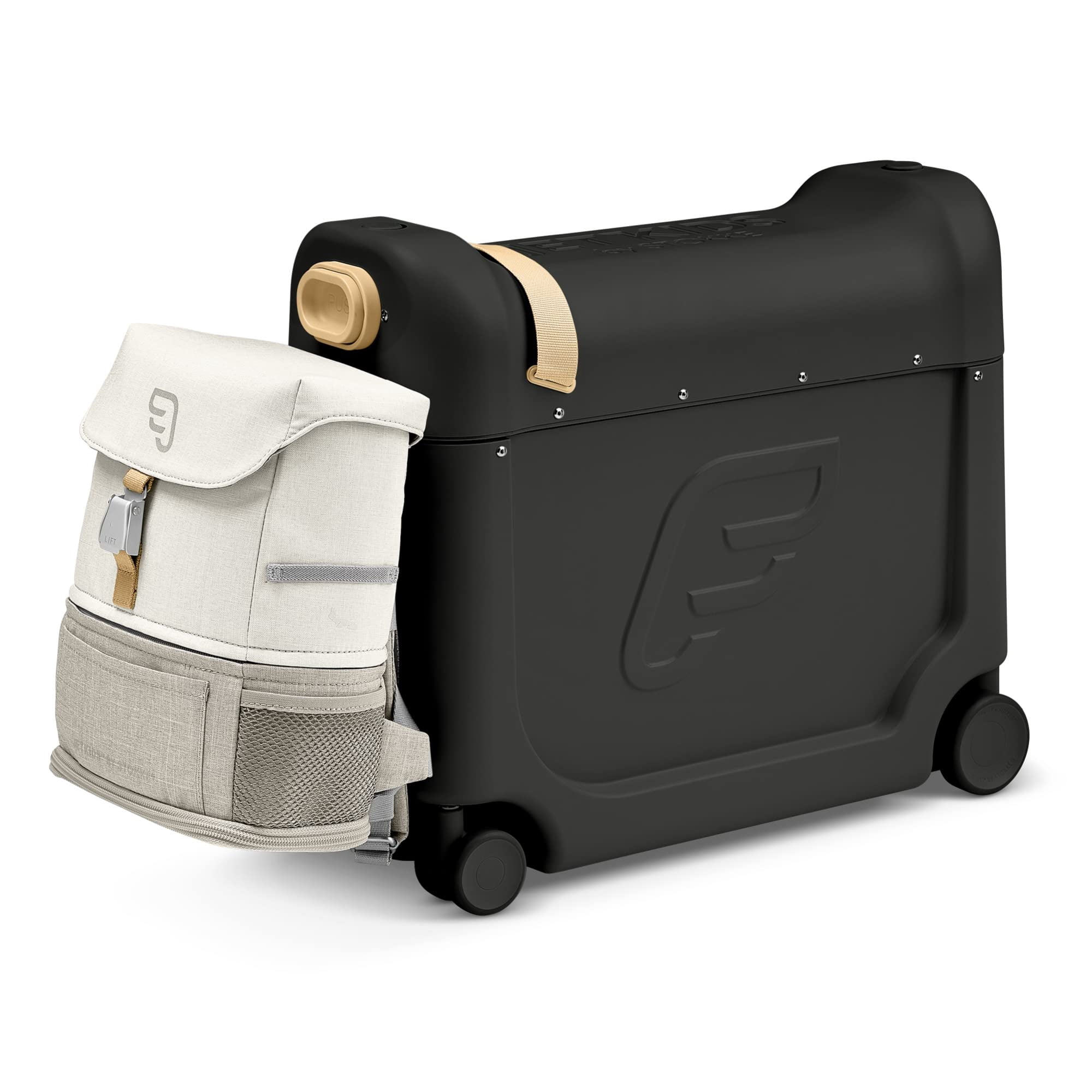 JetKids by Stokke Travel Bundle, Black - Includes Kid’s Ride-On ...