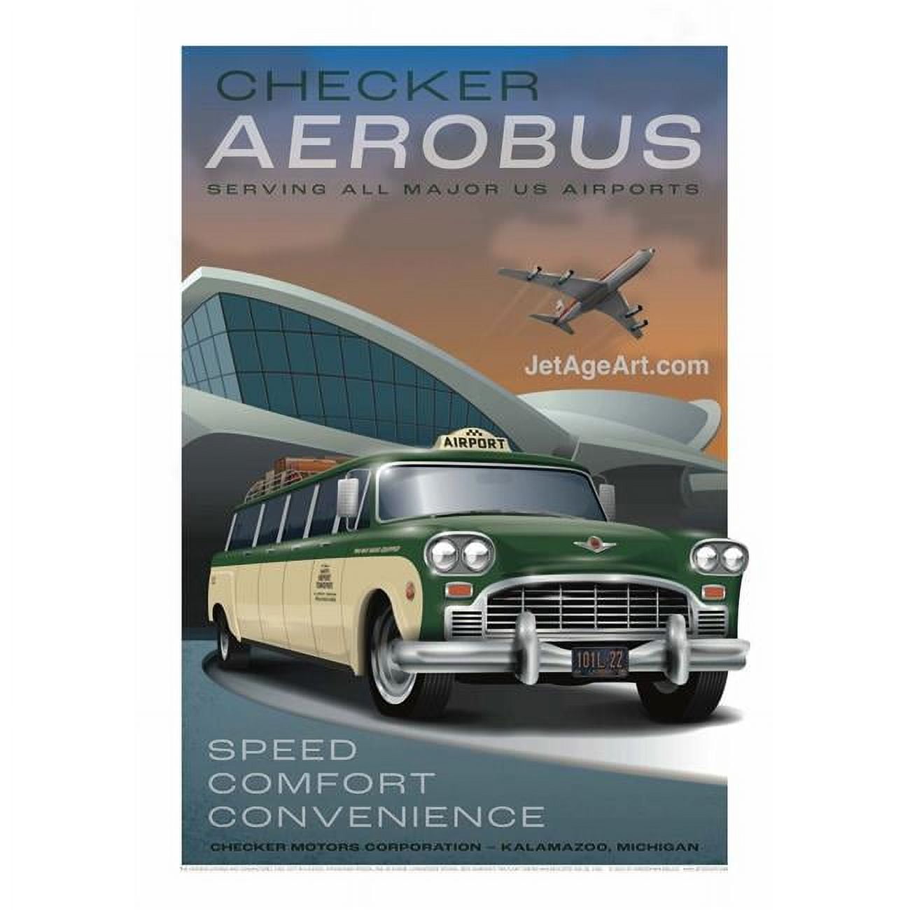 Jetage Aviation Art JA091 14 x 20 in. Checker Aerobus Poster - Walmart.com