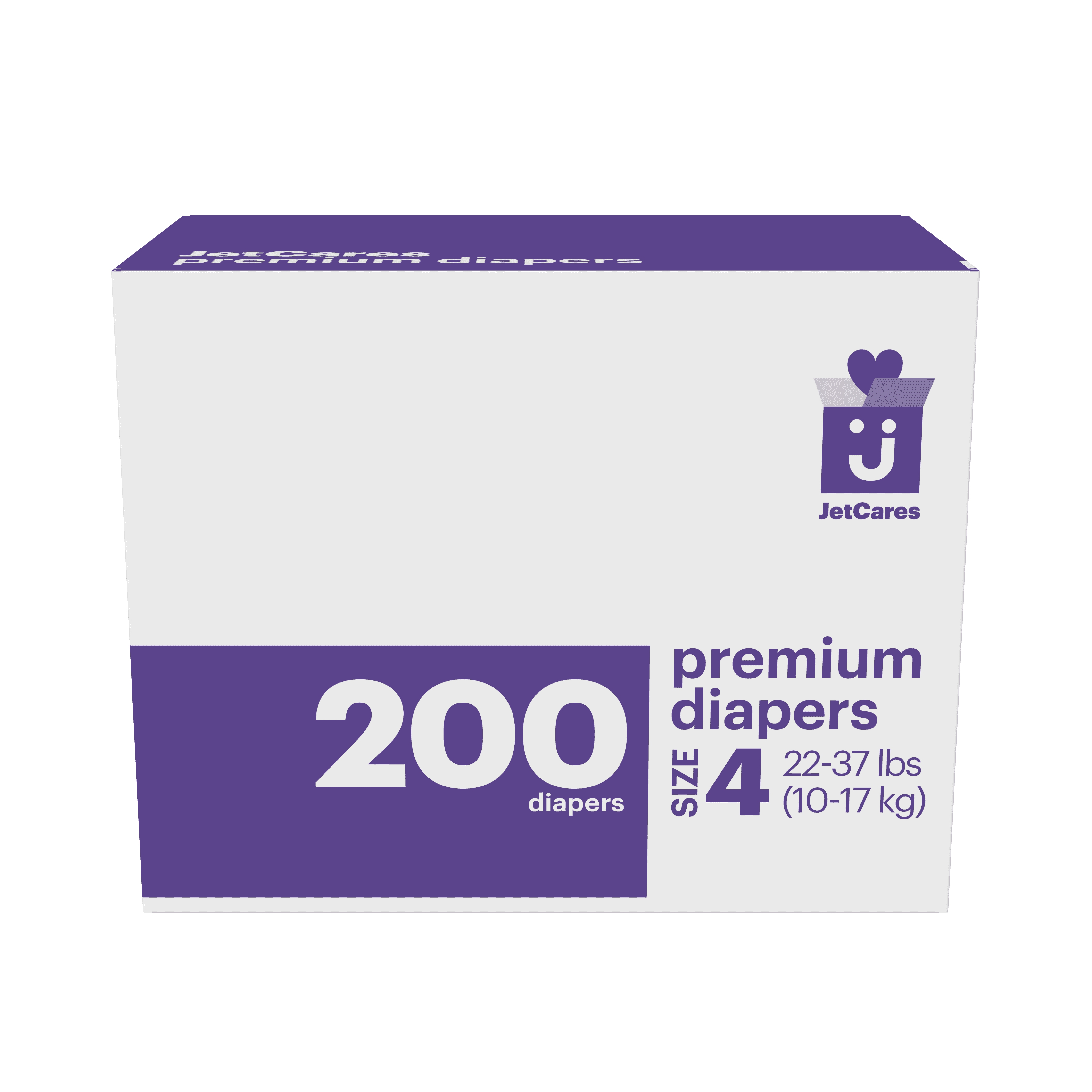 Jetcares Diapers, One Month Supply, Size 4, 200ct - Walmart.com