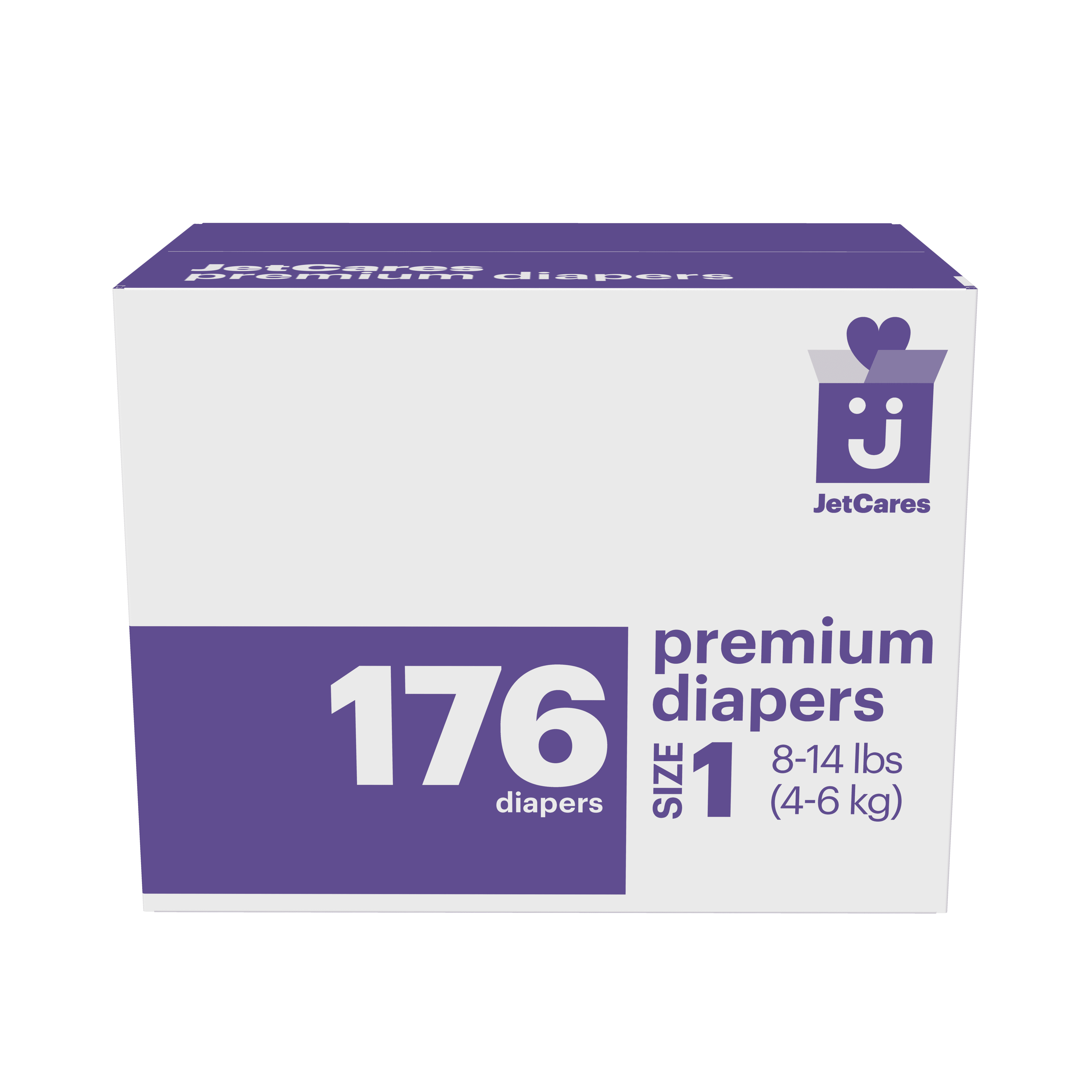 Jetcares Diapers, Size 1, 176 Diapers - Walmart.com