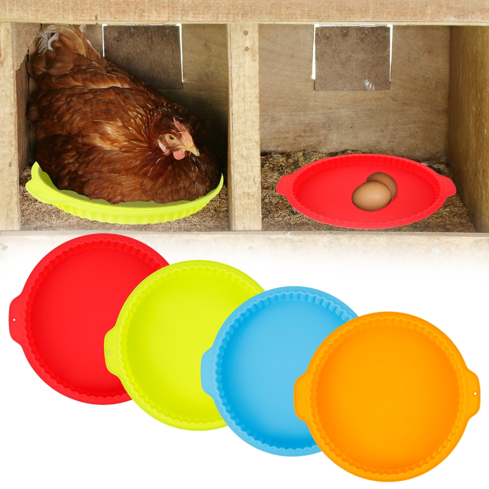 Jetcloudlive 4Pcs Chicken Nesting Box Pads Washable Chicken Coop Mat ...