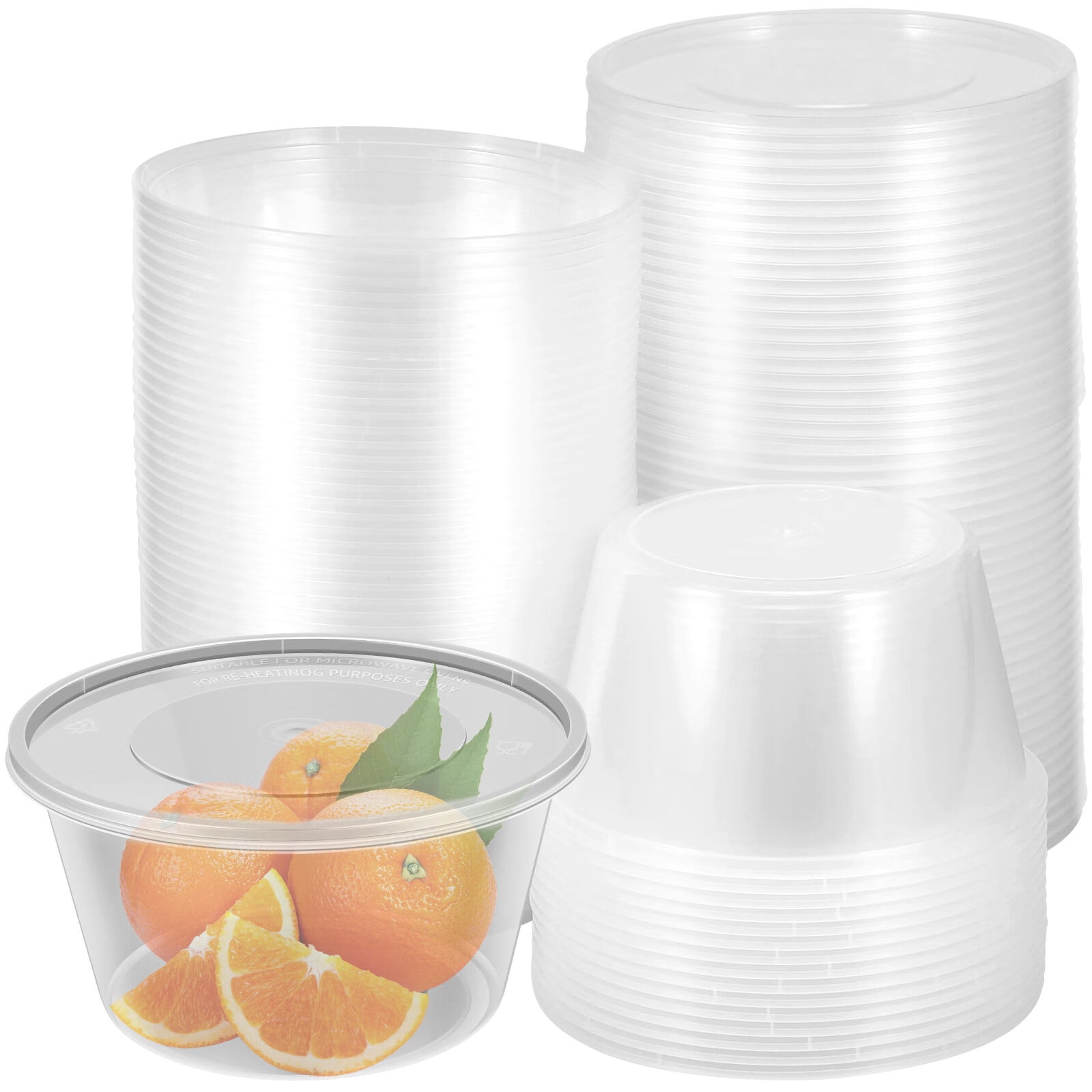 Jetcloudlive Clear PP Leak-Proof Meal Prep Food Storage Container (50 ...