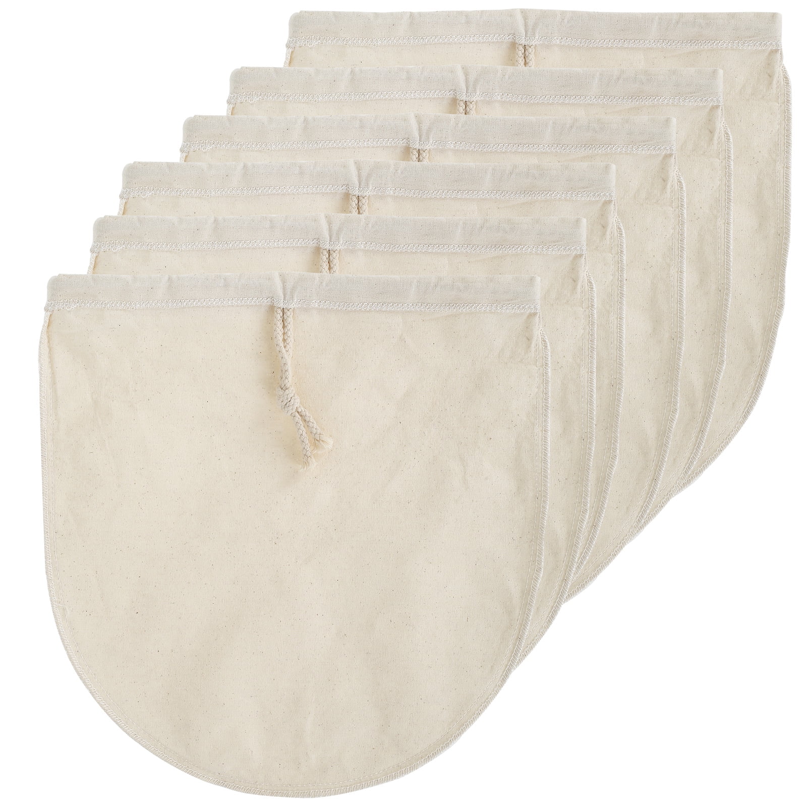 Jetcloudlive 6pcs Nut Milk Bags, Reusable Fine Mesh Cheesecloth Bags ...