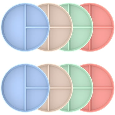 Health Beet Portion Plate for Kids, Toddlers - Rectangle Kids Plate ...