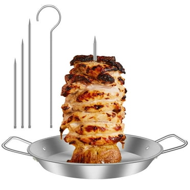 Al Pastor Skewer for Grill Stainless Steel Vertical Skewer with 3 ...