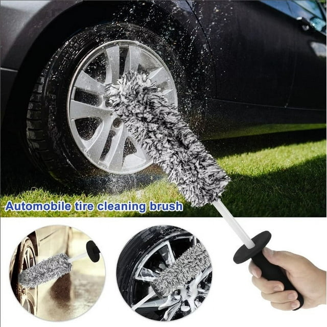Jetcloudlive Auto Vehicle Wheel Cleaning Brush, Soft Rim Detailing Tool ...