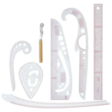 yotijay 2x4Pcs French Curve Ruler Kit Pattern Making Tailor Sewing ...