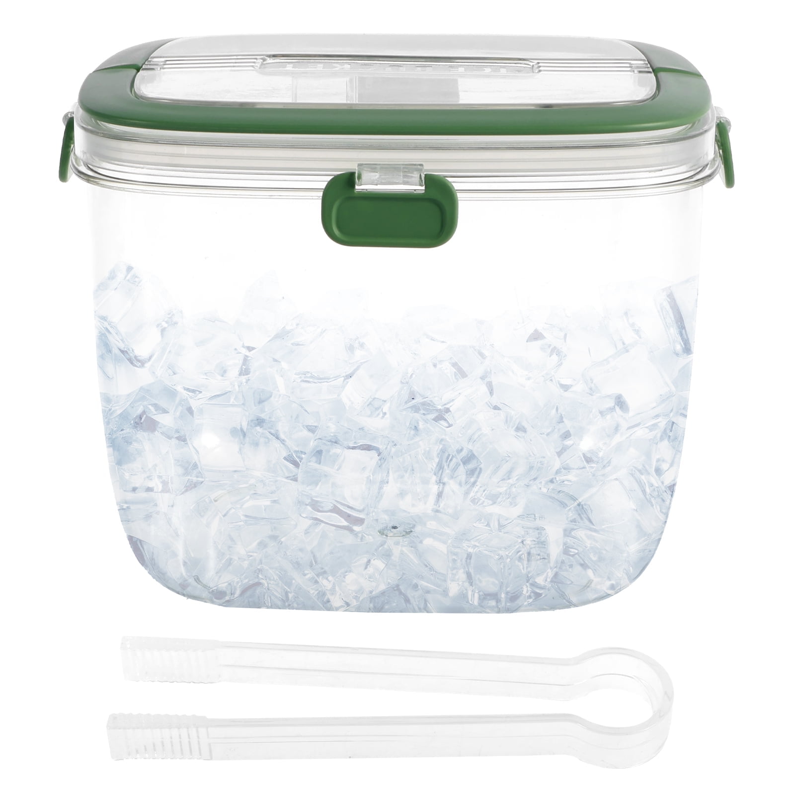 Jetcloudlive Ice Bucket with Lid and Tong Sealed Ice Bucket Container ...