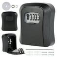 Jetcloudlive Metal Safety Lock Box, Secure 4-Digit Combo Wall Mounted ...