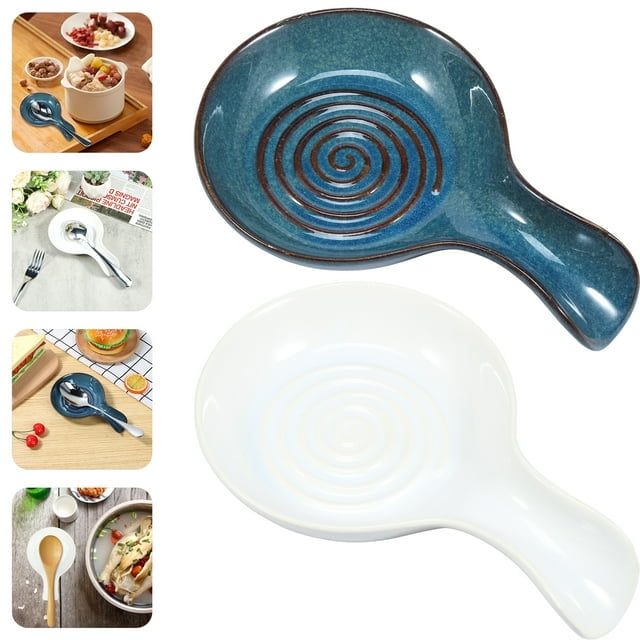 Jetcloudlive Spoon Rest for Kitchen,Ceramic Spoon Holder for Stove Top ...