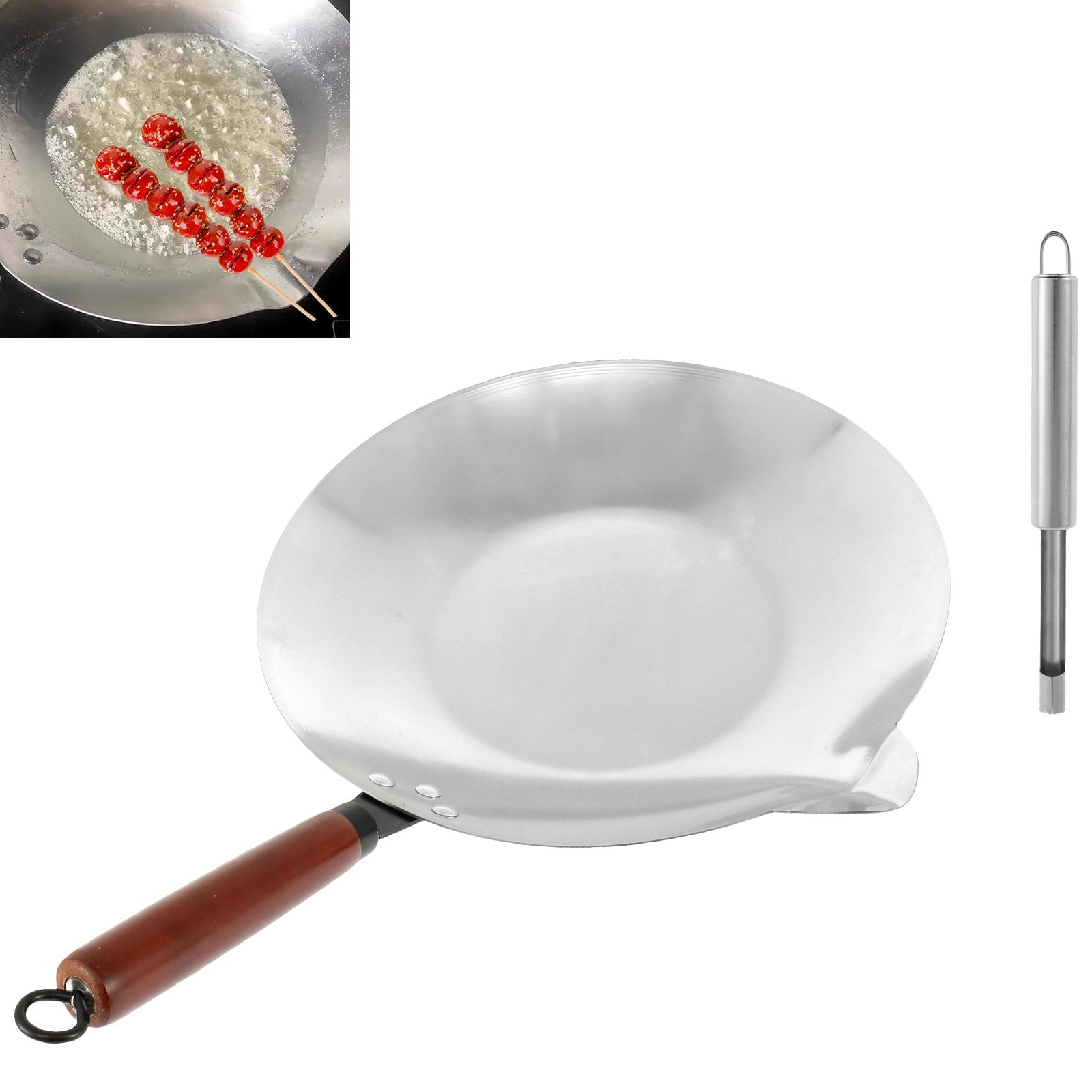 Jetcloudlive Sugar Dipping Pan with Removable Handle Flat Bottomed ...