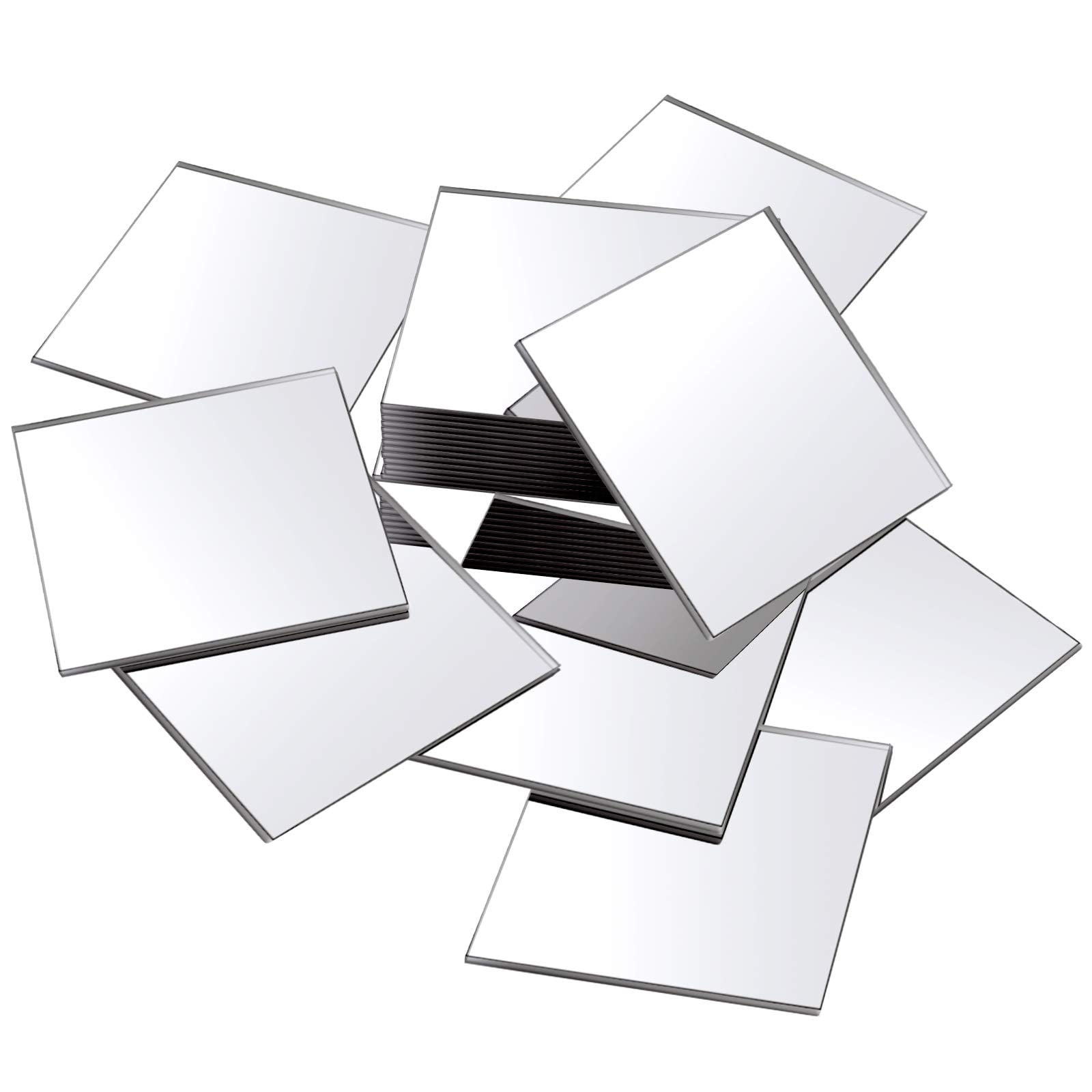 Jetec Mini Size Acrylic Square Mirror Adhesive Small Square Mirror ...