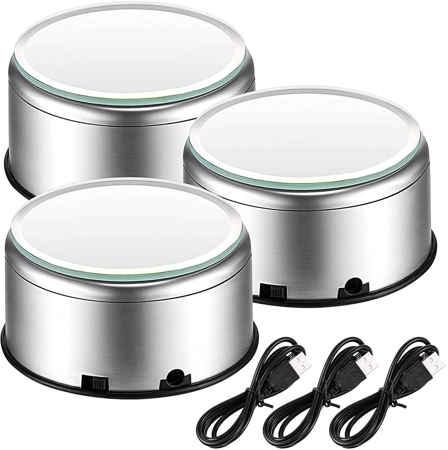 Jetec Cup Display Stand Turner Rotating Crystal Display Base - Walmart.com