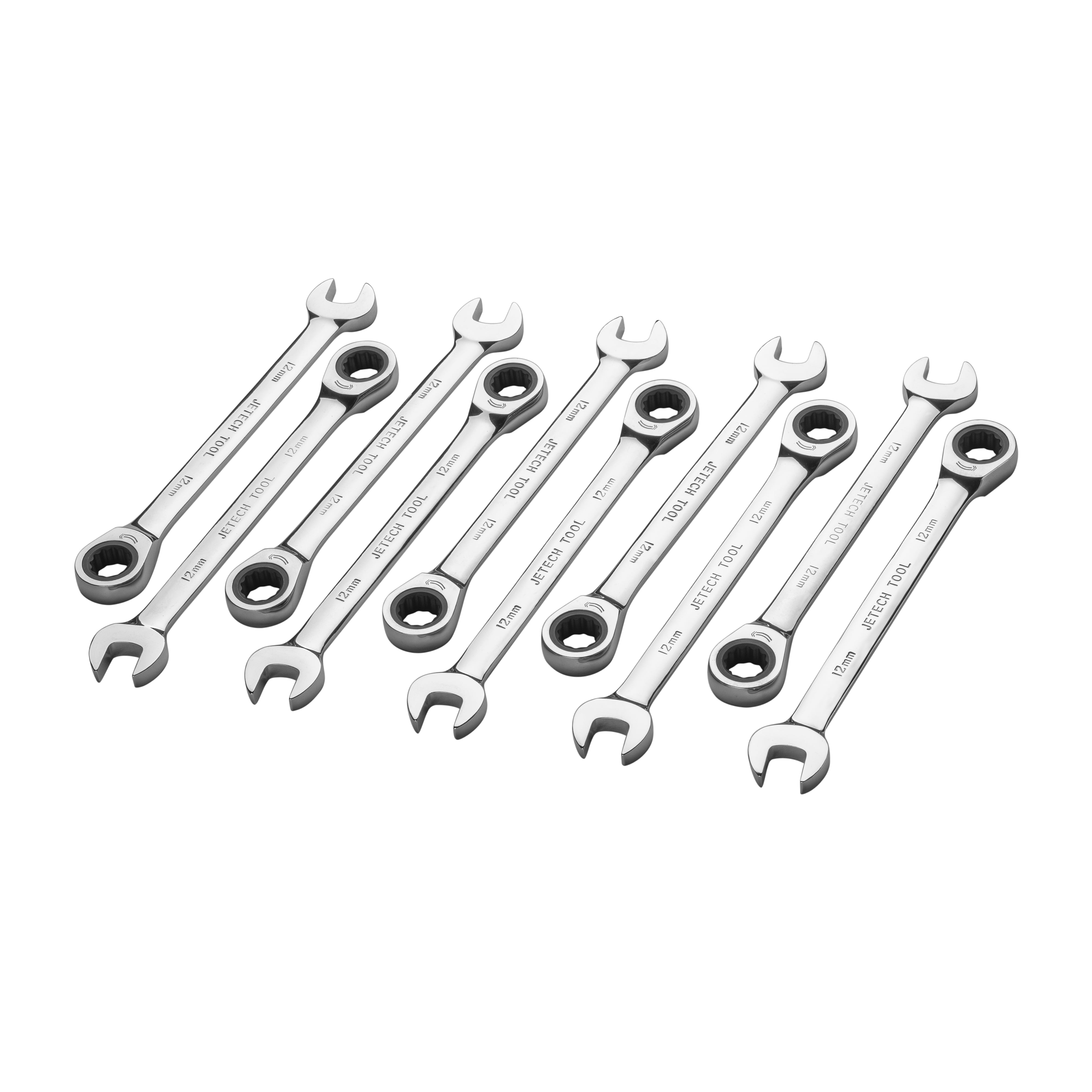 Jetech 12mm Ratcheting Combination Wrench, Metric, 10 Pack - Walmart.com