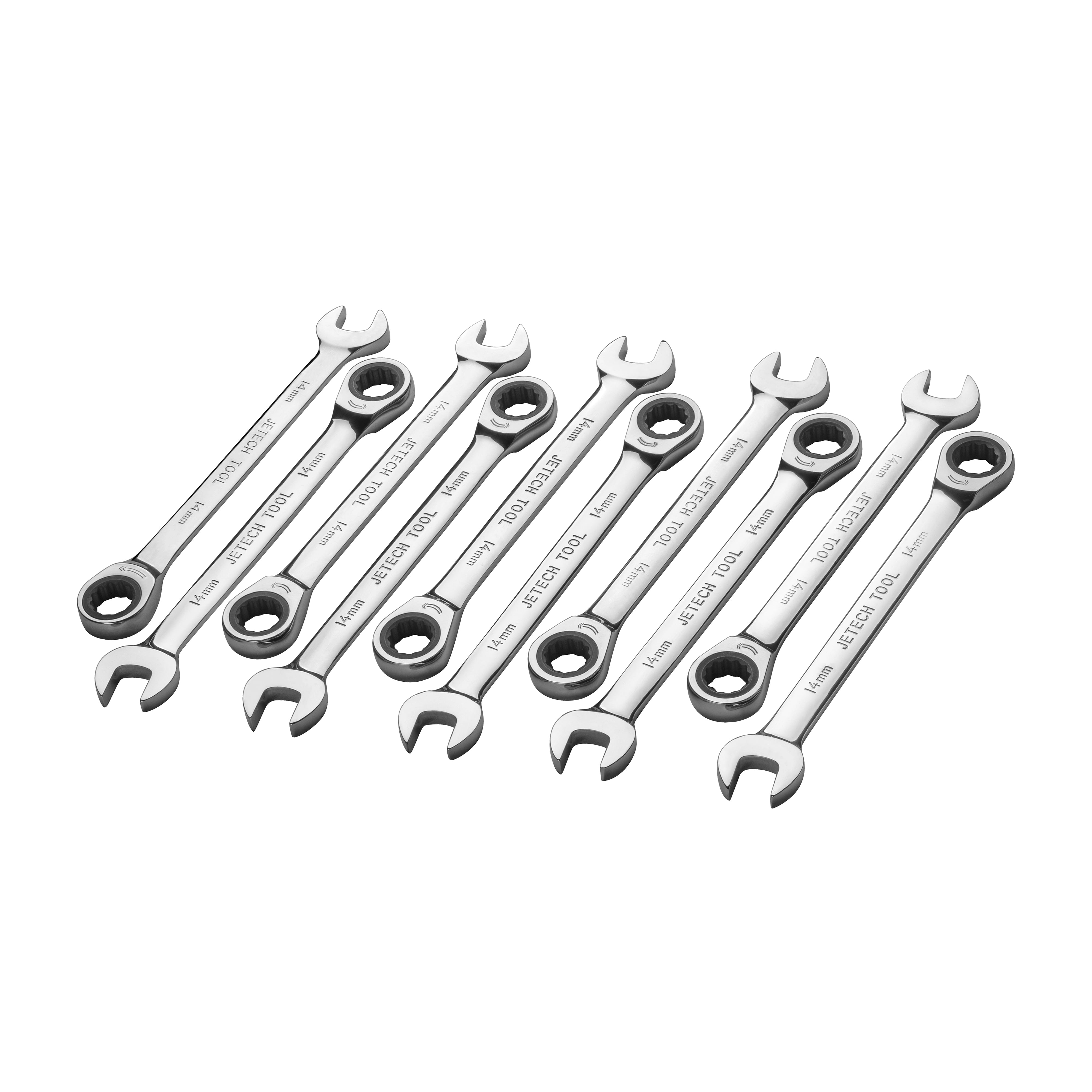 Jetech 14mm Ratcheting Combination Wrench, Metric, 10 Pack - Walmart ...