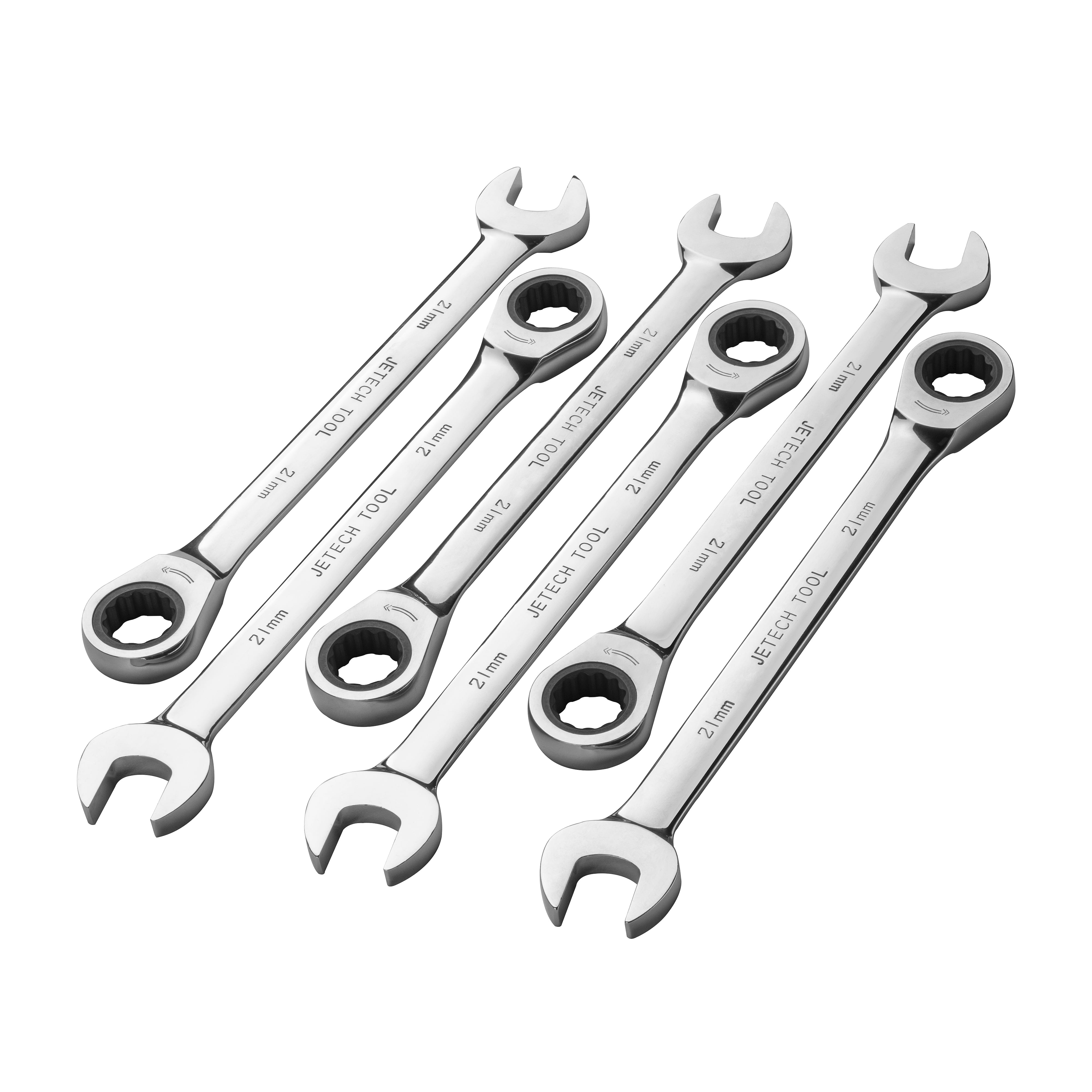 Jetech 21mm Ratcheting Combination Wrench, Metric, 6 Pack - Walmart.com