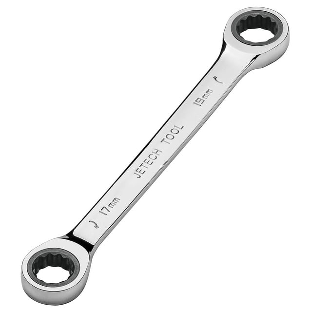 Jetech Double Box End Ratcheting Wrench (17mm x 19mm), Metric - Walmart.com