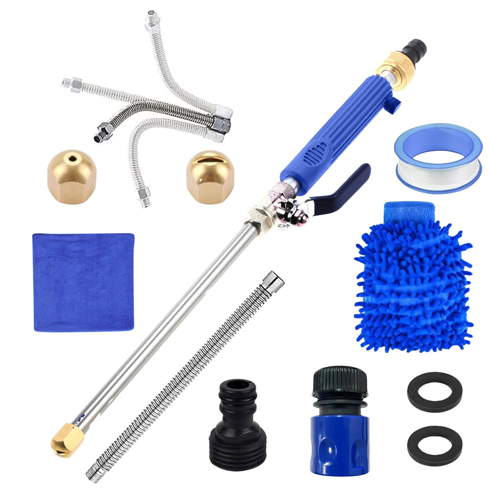 Jetflux Pressure Washer, With 2 Different Nozzles and Hose Connectors ...