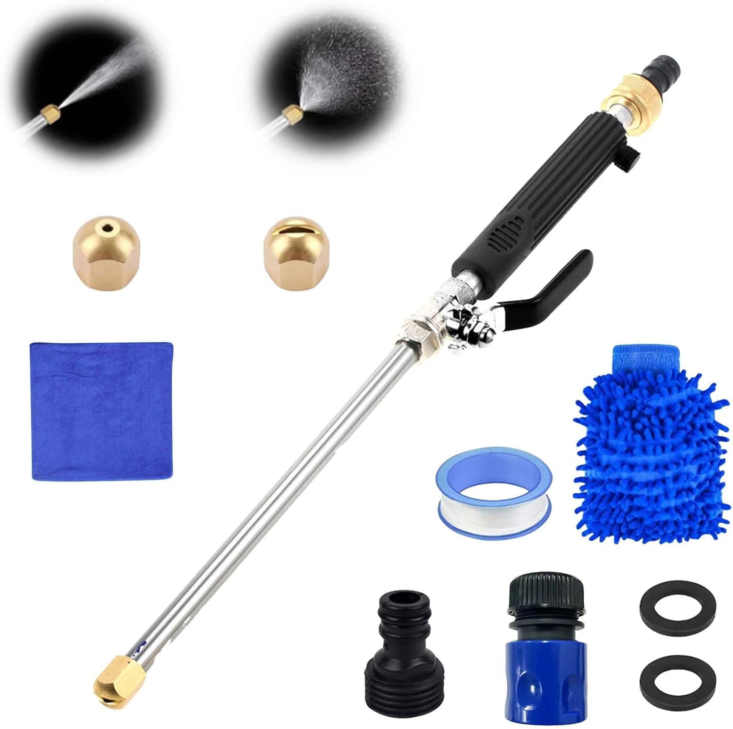 Jetflux Pressure Washer Gun, 2025 Upgraded 5000 PSI 2-in-1 Portable ...