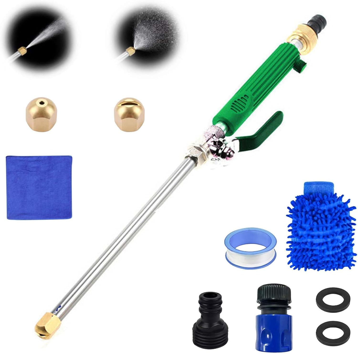 Jetflux Pressure Washer Gun, 2025 Upgraded 5000 PSI 2-in-1 Portable ...