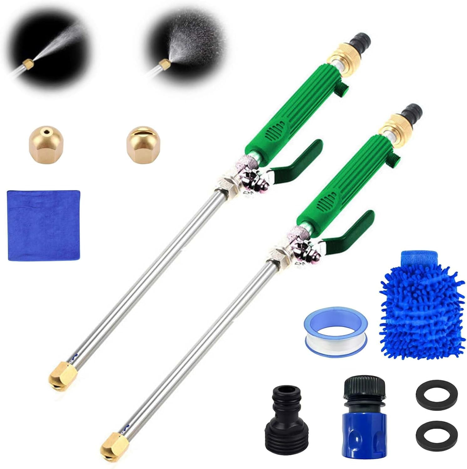Jetflux Pressure Washer Gun, 2025 Upgraded 5000 PSI 2-in-1 Portable ...