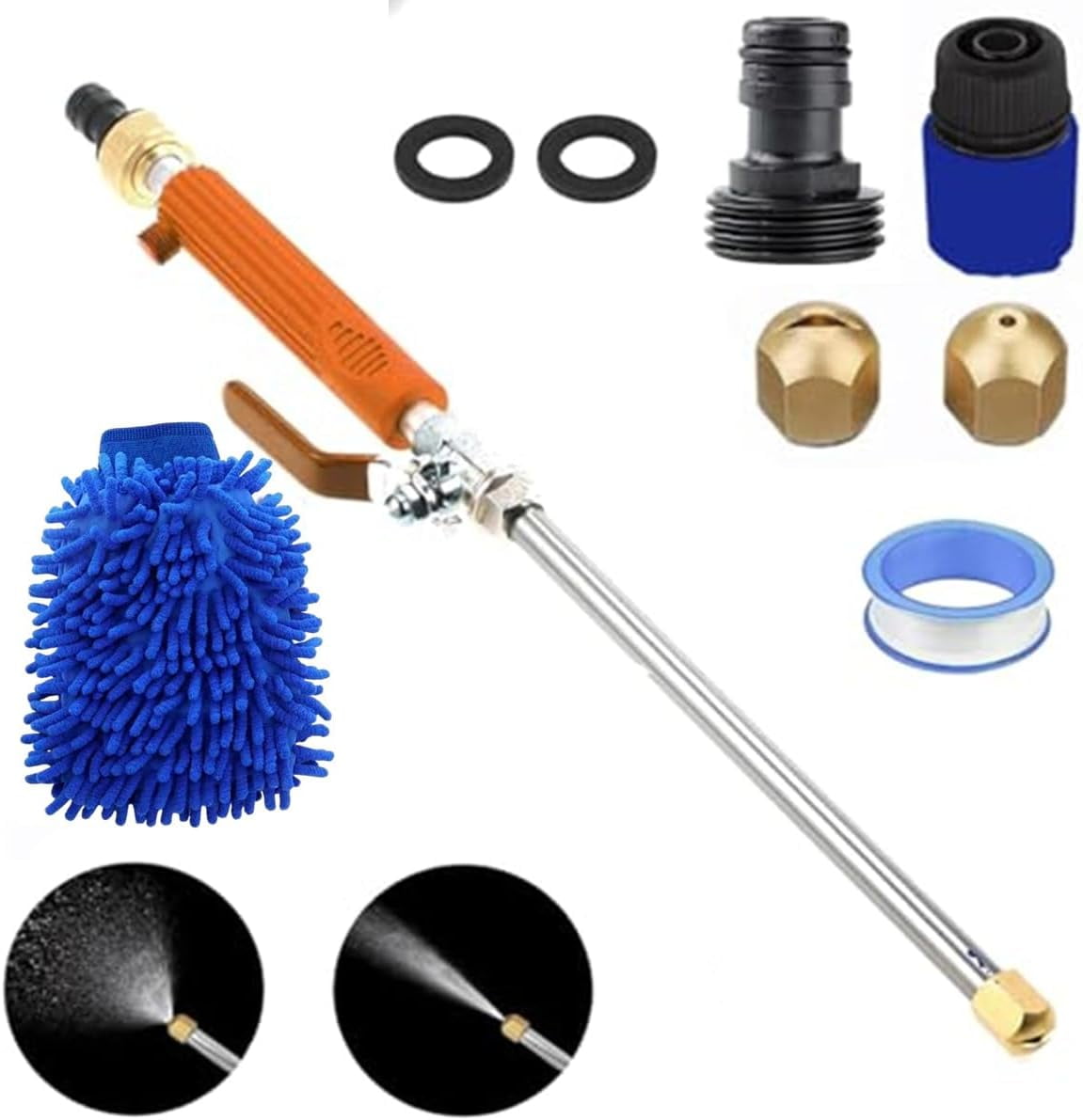 Jetflux Pressure Washer Gun, 2025 Upgraded Portable Cordless Pressure ...